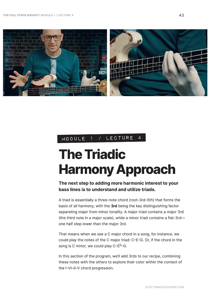 The Full Stack Bassist Course Book – Scott's Bass Lessons