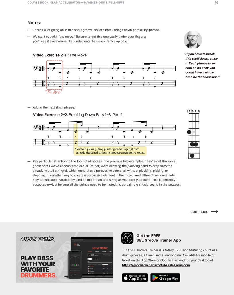 The Slap Accelerator Workbook – Scott's Bass Lessons